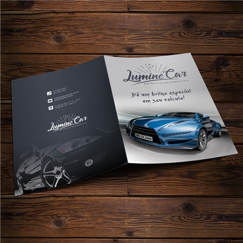Lumine Car Estética Automotiva | Criação de Folder Para Automotivo