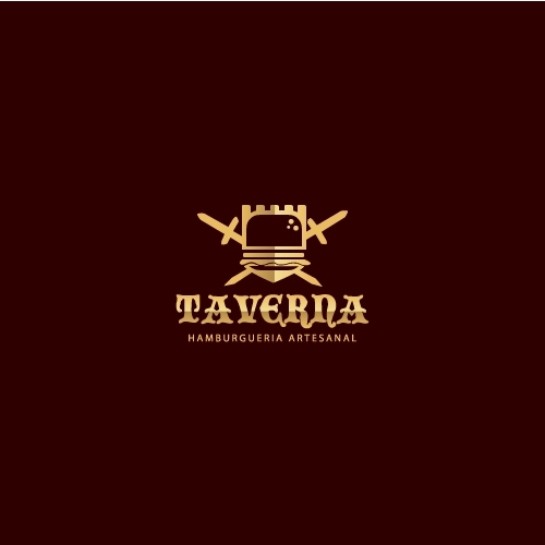 Taverna - Hamburgueria Artesanal | Criação de Logo Para Alimentos