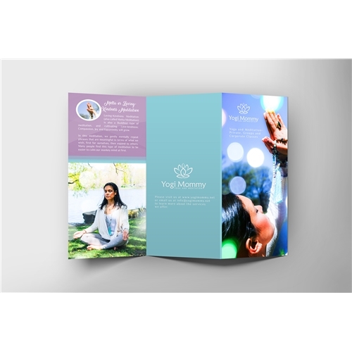 Yogi Mommy - Yoga and Meditation | Criação de Folder Para Saúde