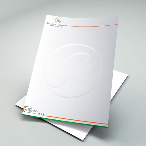 Dr. Sérgio Erdmann | Criação de Papelaria (6 itens) Para Saúde & Nu...