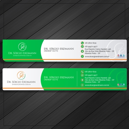 Dr. Sérgio Erdmann | Criação de Papelaria (6 itens) Para Saúde & Nu...
