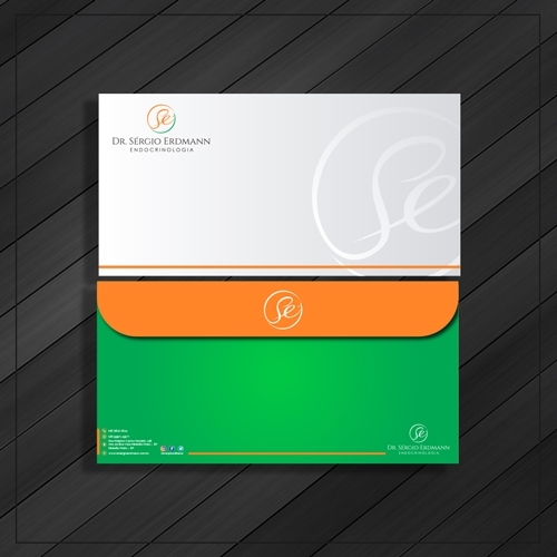 Dr. Sérgio Erdmann | Criação de Papelaria (6 itens) Para Saúde & Nu...