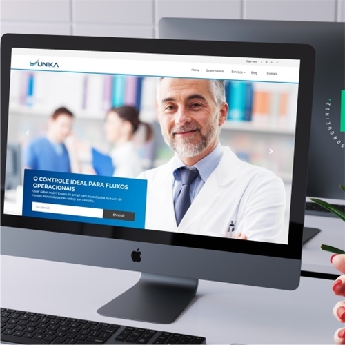 UNIKA HEALTHCARE | Criação de Layout Web-Design Para Saúde & Nutrição
