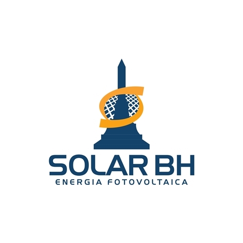 SOLAR BH ENERGIA FOTOVOLTAICA | Criação de Logo Para Construção