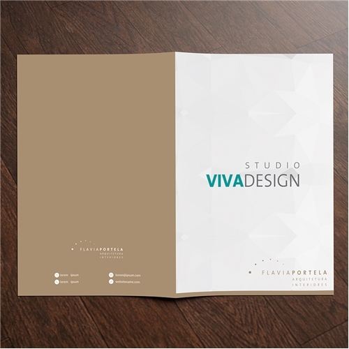 Studio Vivadesign por Flávia Portela | Criação de Folder Para Arqui...