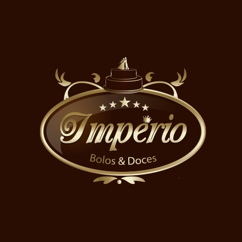 Império Bolos & Doces | Criação de Logo e Cartao de Visita Para Ali...