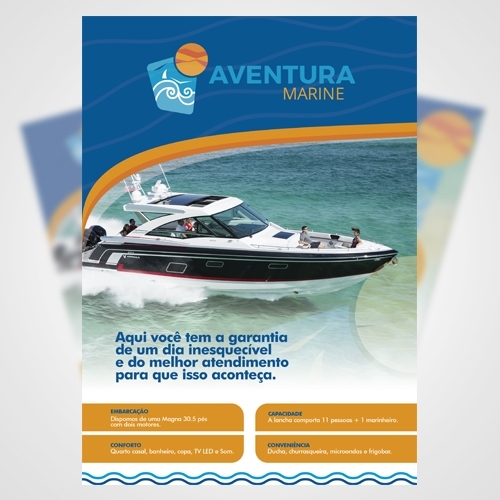 Aventura Marine | Criação de Flyer Para Viagens & Lazer