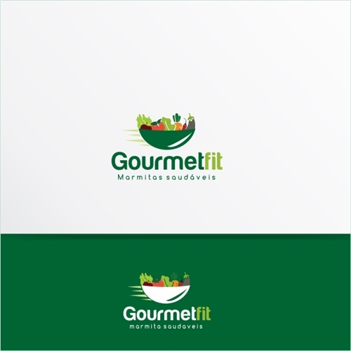 Gourmet Fit / Marmitas saudáveis | Criação de Logo Para Alimentos