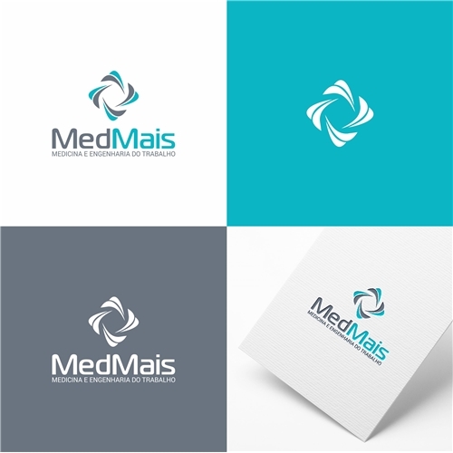 MEDMAIS / Medicina e Engenharia do Trabalho | Criação de Logo e Pap...