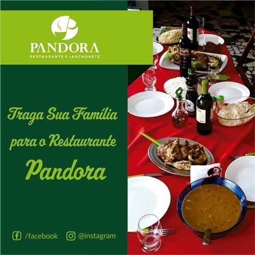 Restaurante Pandora de Lanchonete | Criação de Layout de Post Para ...