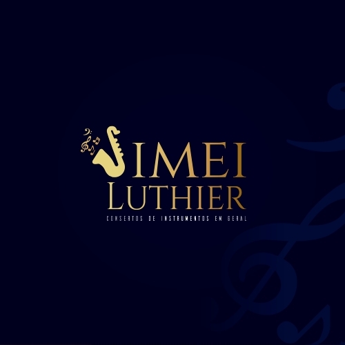 Logotipo De Luthier Logotipo De Corda De Palheta E Guitarra Simples