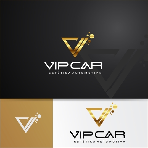 VIP CAR ESTÉTICA AUTOMOTIVA | Criação de Logo Para Automotivo