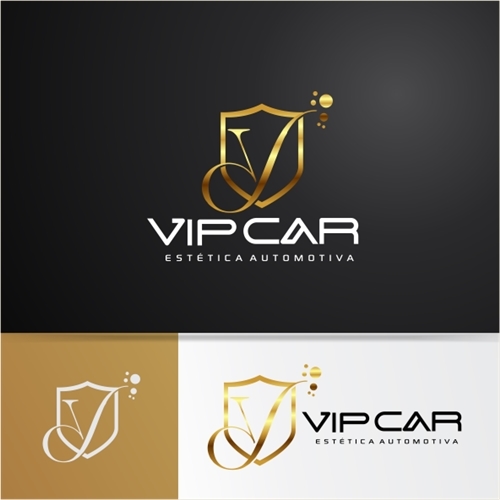 VIP CAR ESTÉTICA AUTOMOTIVA | Criação de Logo Para Automotivo