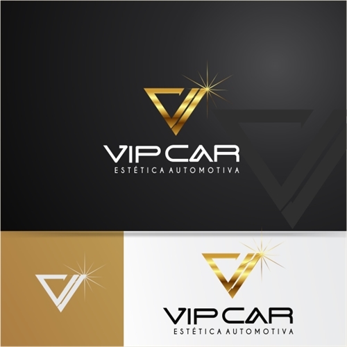 VIP CAR ESTÉTICA AUTOMOTIVA | Criação de Logo Para Automotivo