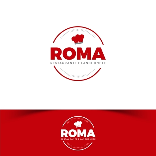 ROMA Restaurante e Lanchonete | Criação de Logo Para Alimentos & Be...