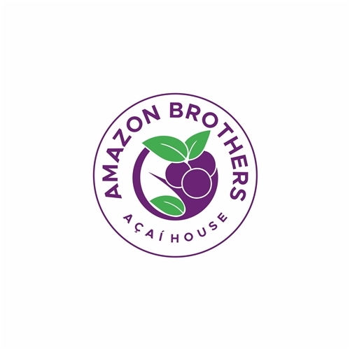 Amazon Brothers - Acaí HOUSE | Criação de Logo Para Alimentos & Beb...
