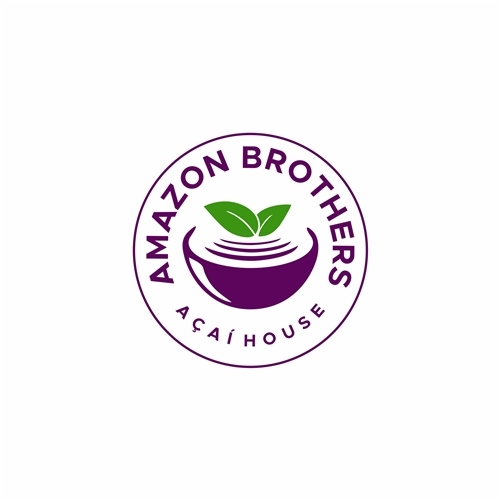 Amazon Brothers - Acaí HOUSE | Criação de Logo Para Alimentos & Beb...