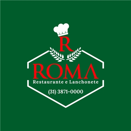ROMA Restaurante e Lanchonete | Criação de Logo Para Alimentos & Be...