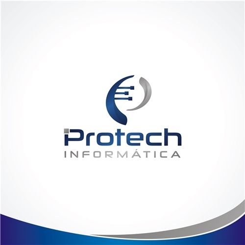 Protech Informática | Criação de Logo Para Informática (Redes, Segu...