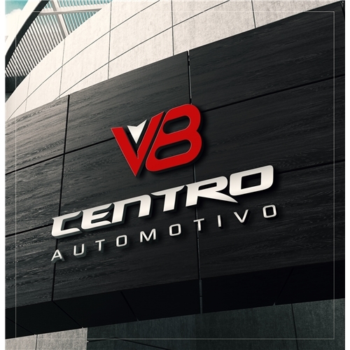 V8 CENTRO AUTOMOTIVO | Criação de Logo Para Automotivo