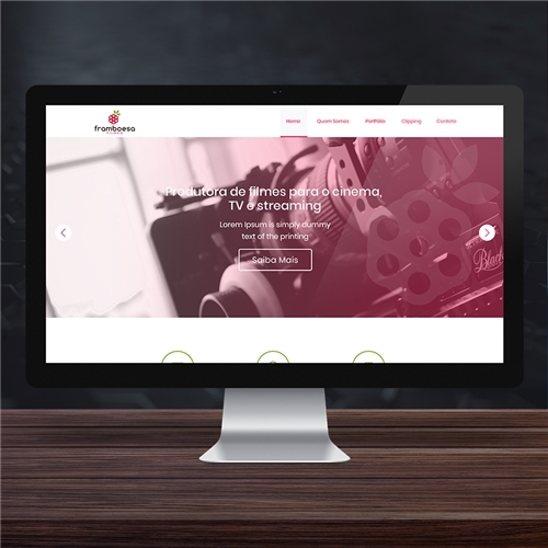 Framboesa Filmes | Criação de Layout Web-Design Para Artes, Música ...