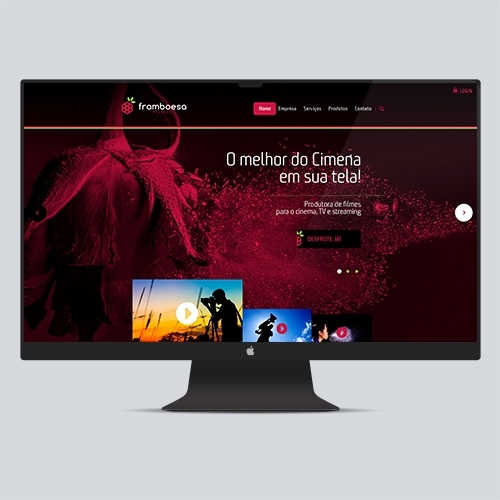 Framboesa Filmes | Criação de Layout Web-Design Para Artes, Música ...