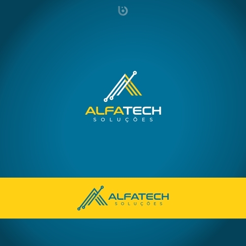Alfa Tech Soluções | Criação de Logo Para Tecnologia & Ciencias