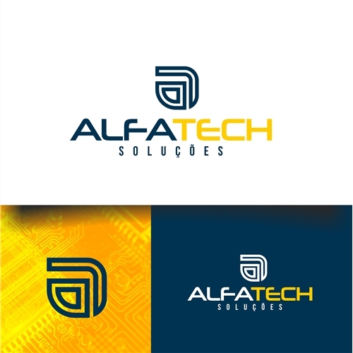 Alfa Tech Soluções | Criação de Logo Para Tecnologia & Ciencias