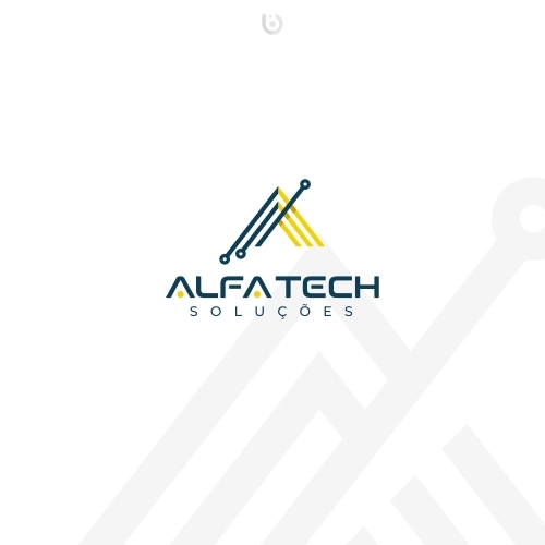 Alfa Tech Soluções | Criação de Logo Para Tecnologia & Ciencias