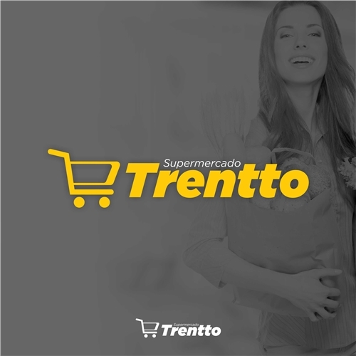 Supermercado Trentto | Criação de Logo Para Alimentos & Bebidas