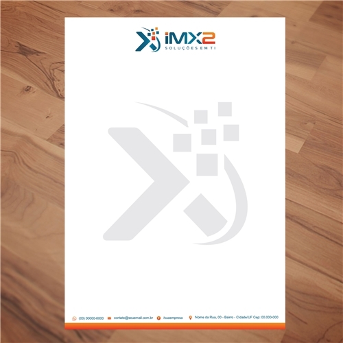 IMX2 Soluções em TI | Criação de Logo e Papelaria (6 itens) Para Co...