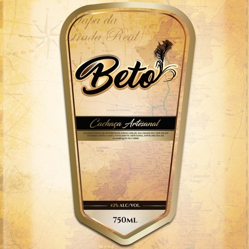 Beto Cachaça | Criação de Layout de Rótulo Para Alimentos & Bebidas
