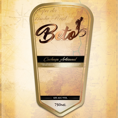 Beto Cachaça | Criação de Layout de Rótulo Para Alimentos & Bebidas