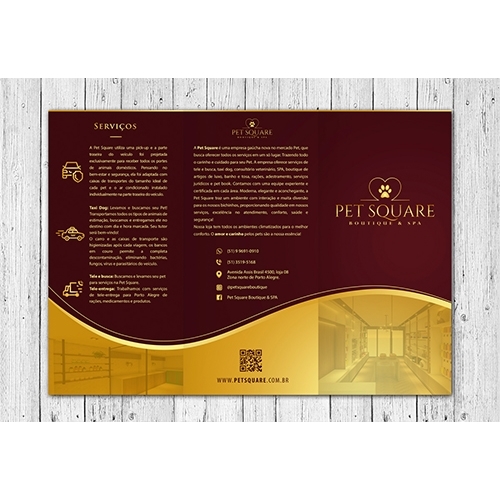 Pet Square Boutique & SPA | Criação de Folder Para Animais