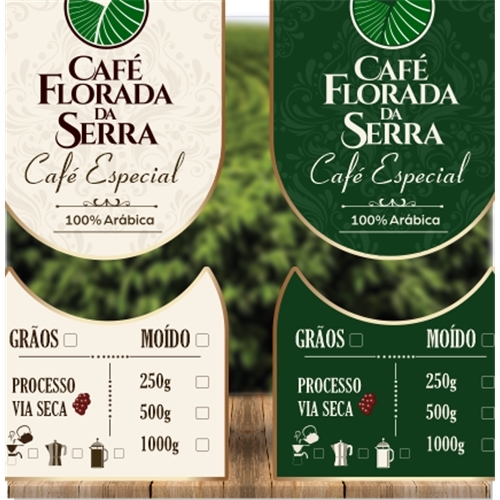 Café Florada da Serra | Criação de Layout de Rótulo Para Alimentos ...