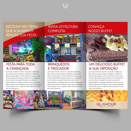Glamour Eventos Sorocaba | Criação de Folder Para Planejamento de E...