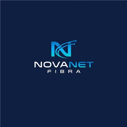 Novanet Fibra | Criação de Logo Para Provedor de internet fibra optica