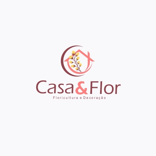Casa & Flor | Criação de Logo Para Outros