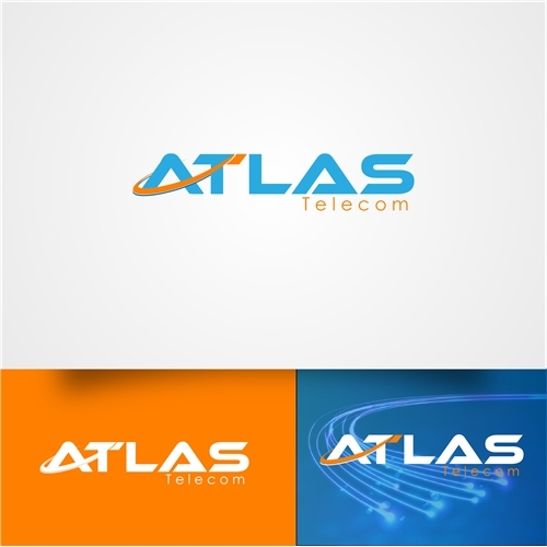 Atlas Telecom | Criação de Logo Para Computador & Internet