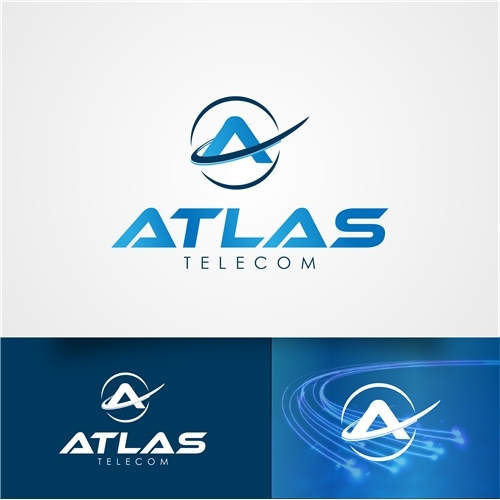 Atlas Telecom | Criação de Logo Para Computador & Internet