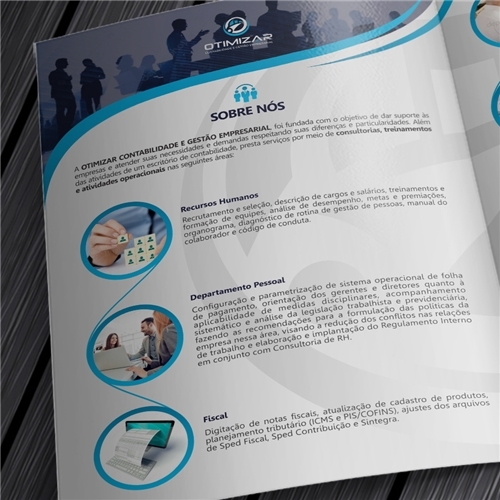 OTIMIZAR Contabilidade e Gestão Empresarial | Criação de Folder Par...