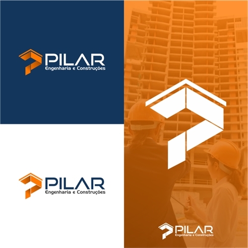 Pilar Engenharia e Construções | Criação de Logo e Papelaria (6 ite...