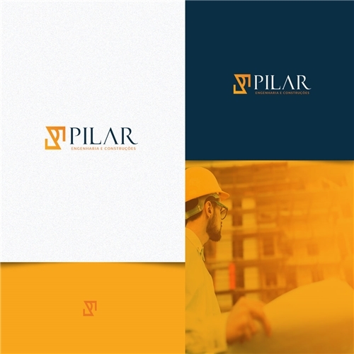 Pilar Engenharia e Construções | Criação de Logo e Papelaria (6 ite...