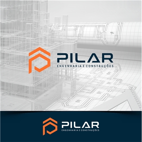 Pilar Engenharia e Construções | Criação de Logo e Papelaria (6 ite...