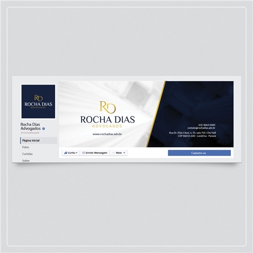 Rocha Dias Advogados | Criação de Capa para Facebook Para Advocacia...