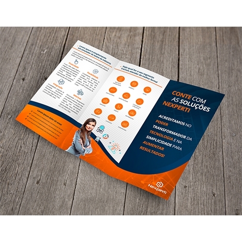 NEXPERTI | Criação de Folder Para Consultoria de Negócios