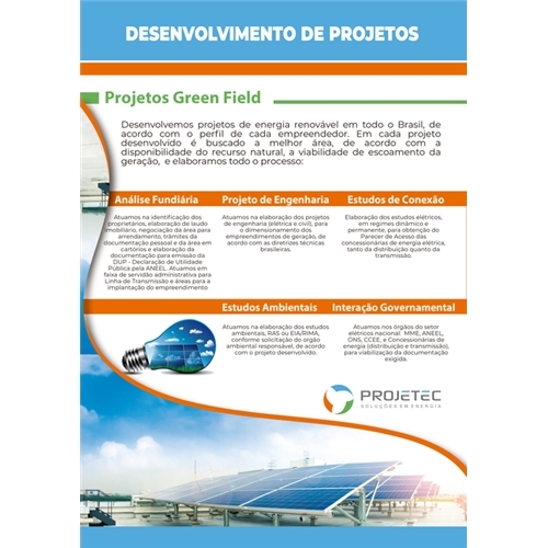 PROJETEC SOLUÇÕES EM ENERGIA | Criação de Folder Para Outros