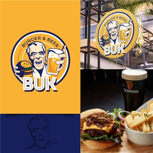 Buk Burger & Beer | Criação de Logo Para Alimentos & Bebidas
