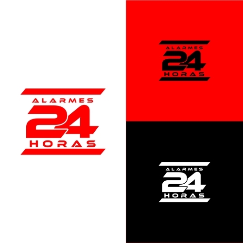 ALARMES 24 HORAS | Criação de Logo Para Segurança & Vigilância