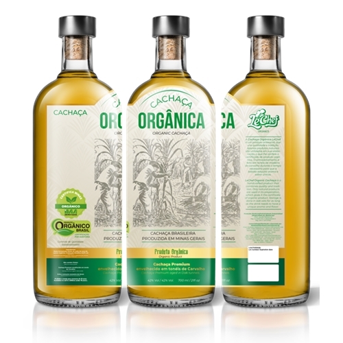 5 - CACHAÇA ORGÂNICA DE CARVALHO - RÓTULO ÚNICO | Criação de Layou...